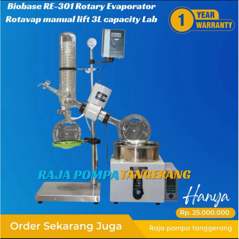 Jual Biobase RE-301 Rotary Evaporator Rotavap manual lift 3L capacity Lab | Shopee Indonesia