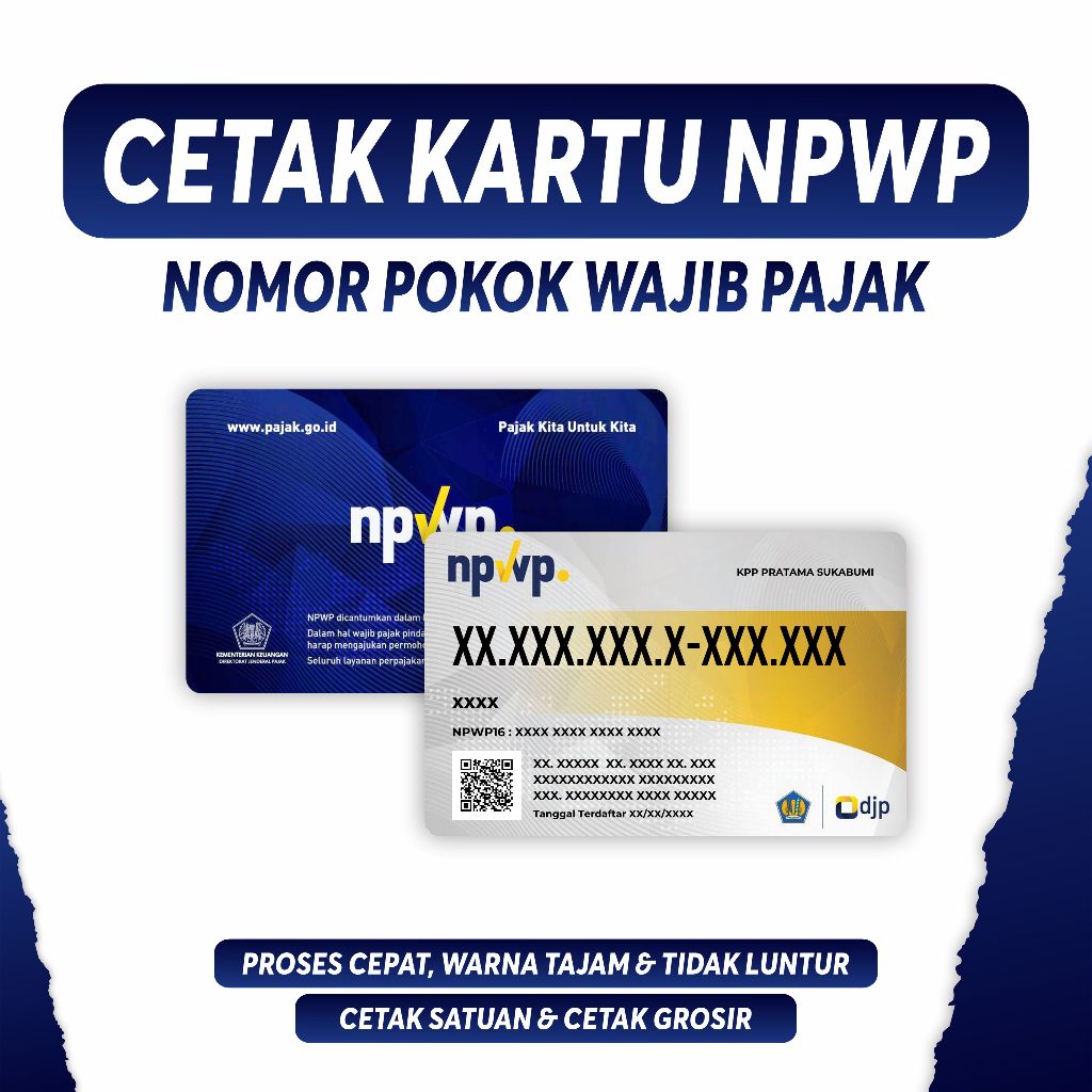 Jual Cetak Kartu NPWP (Nomor Pokok Wajib Pajak) | Shopee Indonesia