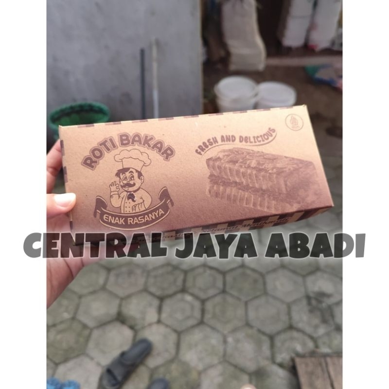 Jual 100 LEMBAR BOX KEMASAN ROTI BAKAR CRAFT LAMINASI 20×9×7 CM VIRAL ...