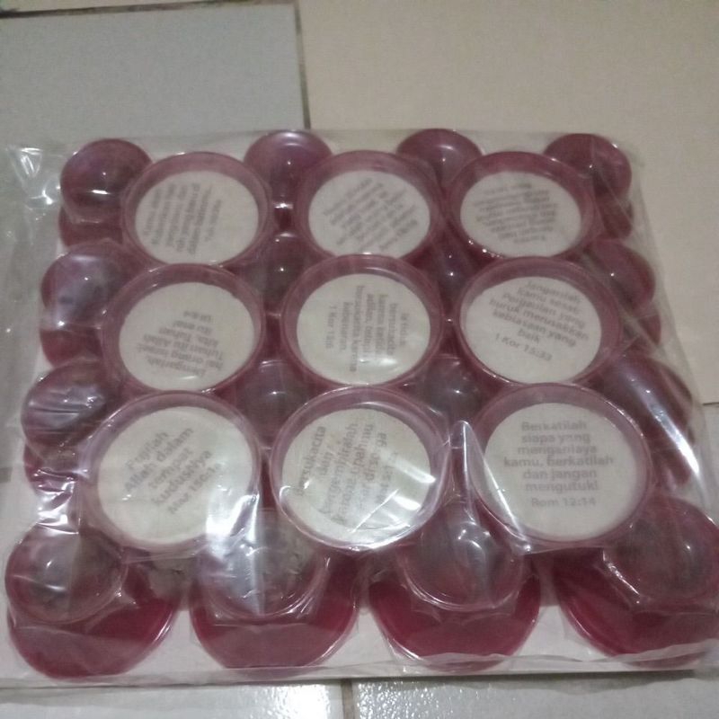Jual hosti ayat dan anggur perjamuan isi 25pcs roti ayat anggur manna ...