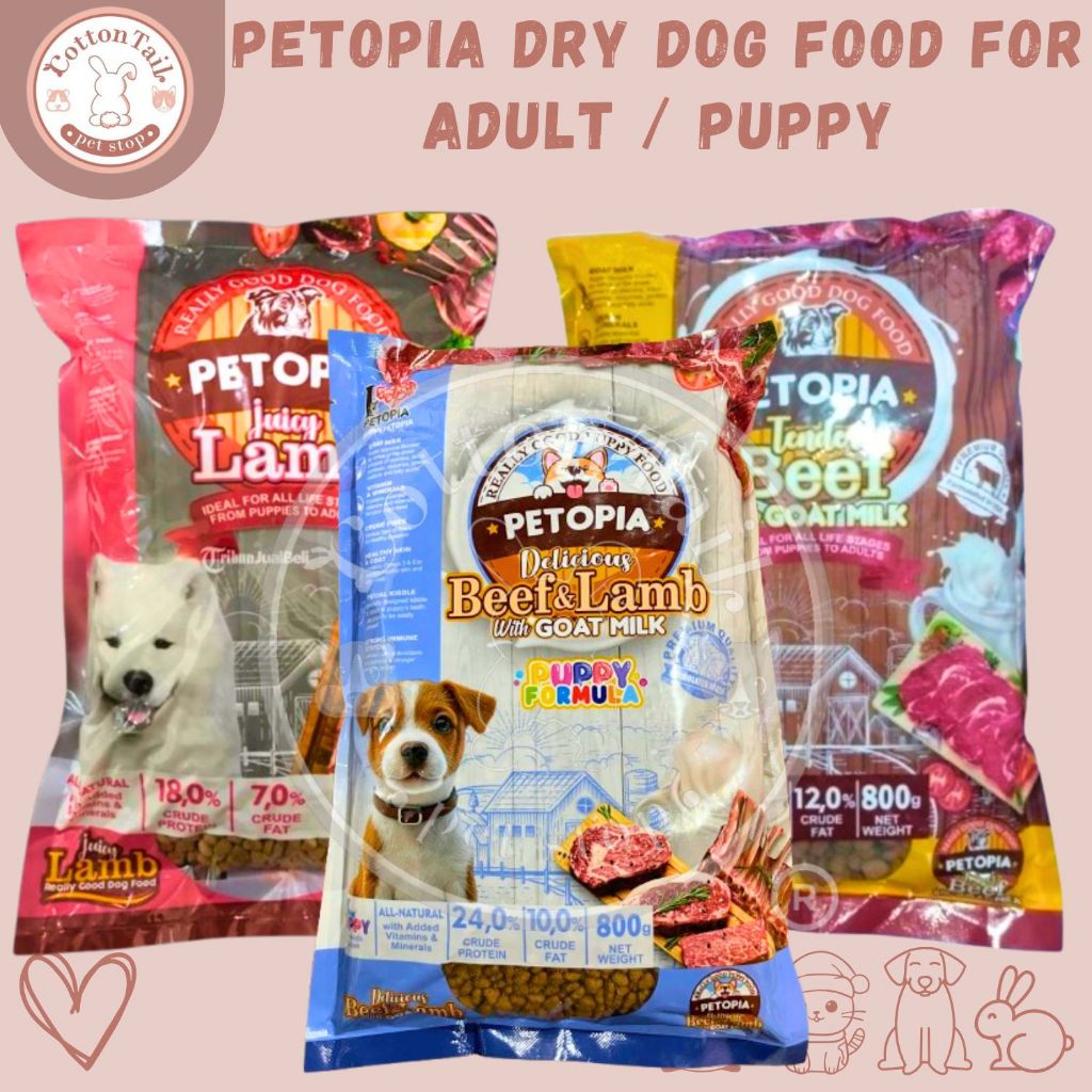 Jual Fresh Pack 800gr Petopia DRY Dog Food All Life Stages / Makanan ...