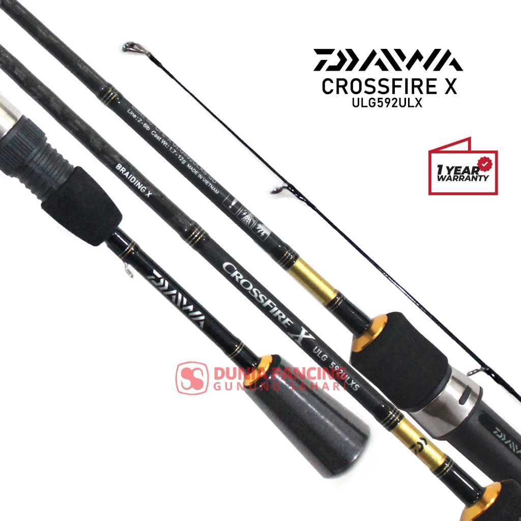 Jual Joran Spinning UL Daiwa Crossfire-X 2020 Pilih Ukuran | Shopee Indonesia