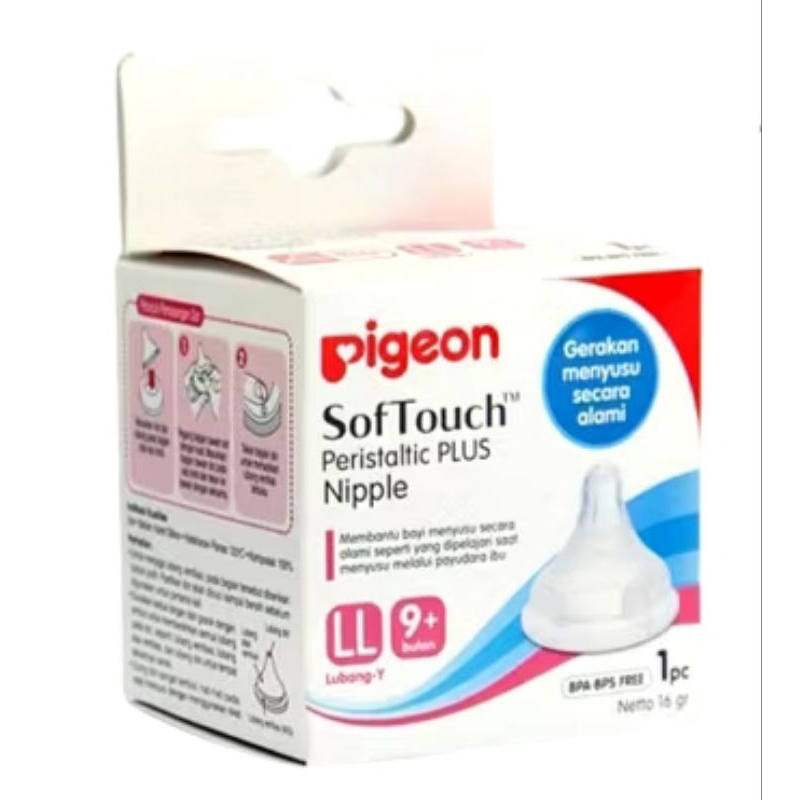 Jual Pigeon Peristaltic Plus Nipple LL Dot Bayi 1 Pcs | Shopee Indonesia