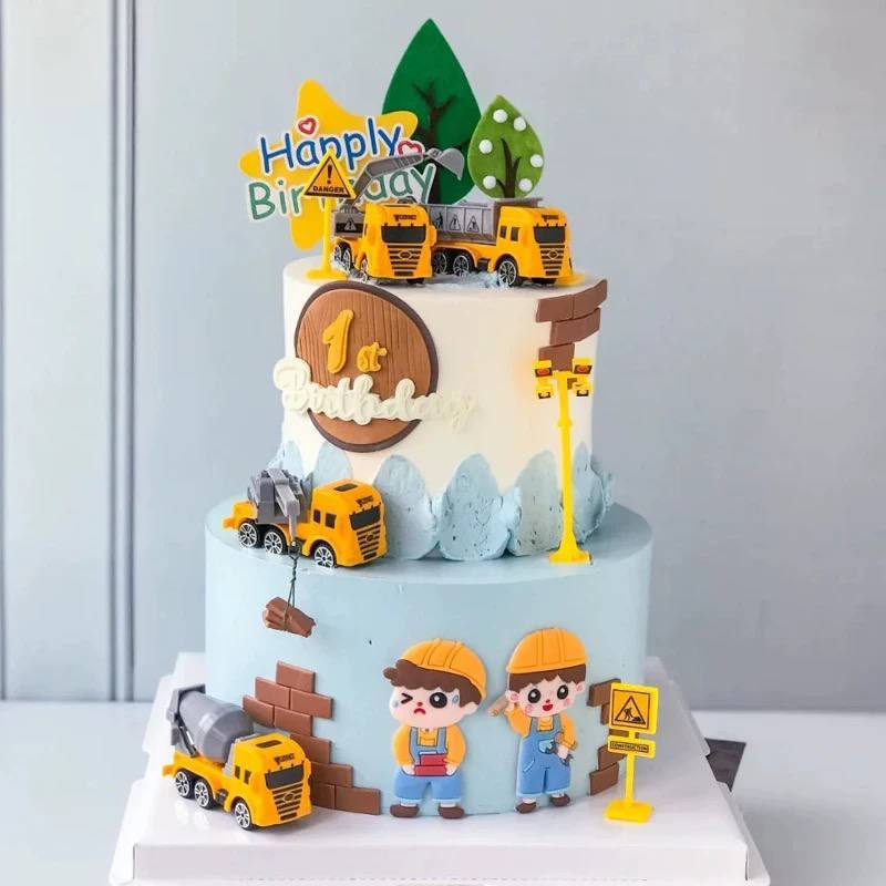 Jual 1 SET CAKE TOPPER ALAT-ALAT KONSTRUKSI DAN RAMBU RAMBU KONSTRUKSI ...