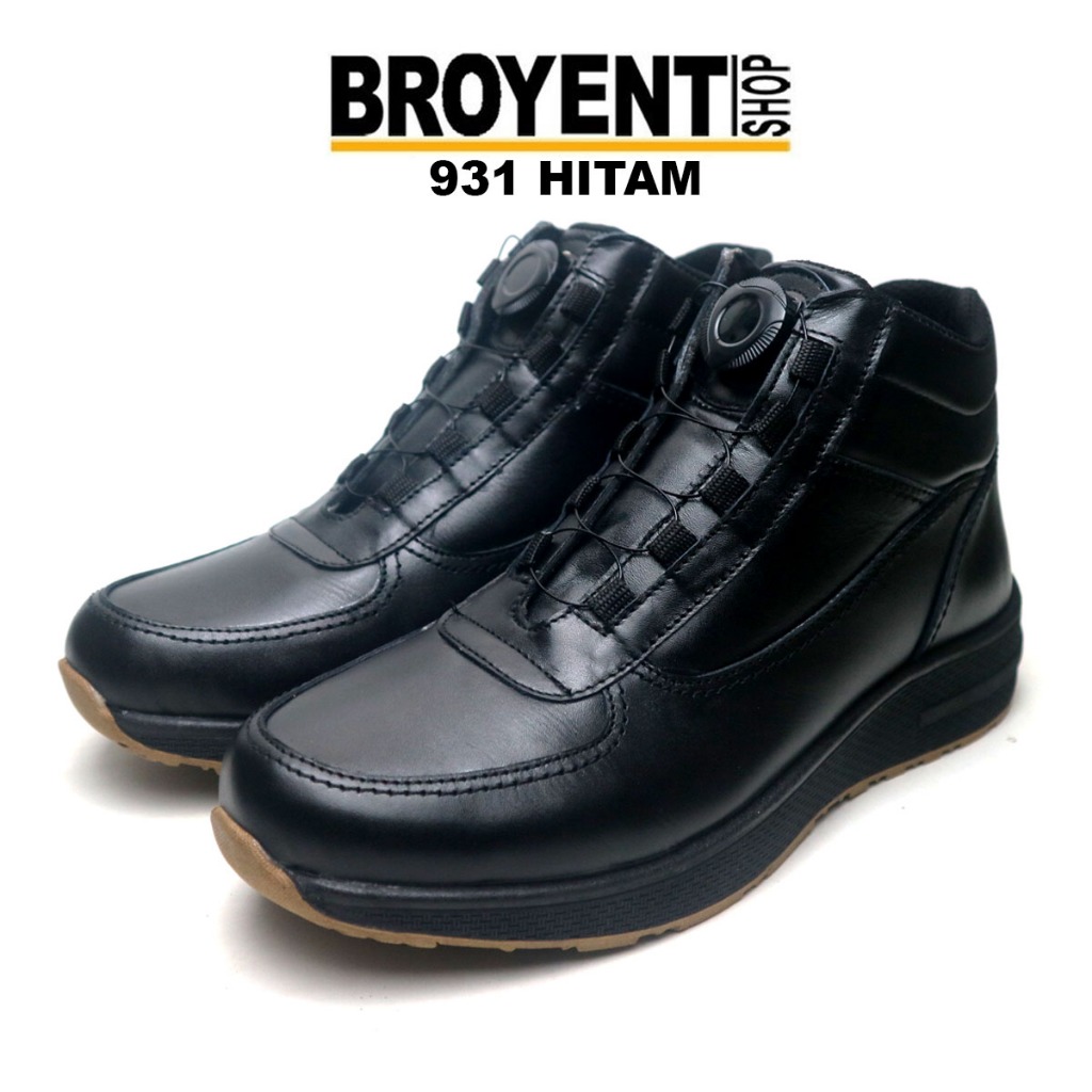 Jual Sepatu Boots Safety Pria Tali Putar Kulit Sapi 931 | Shopee Indonesia