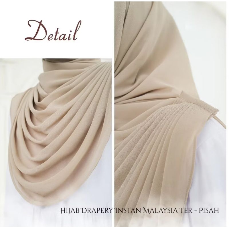 Jual HIJAB DRAPERY INSTAN SET JILBAB MALAYSIA | Shopee Indonesia
