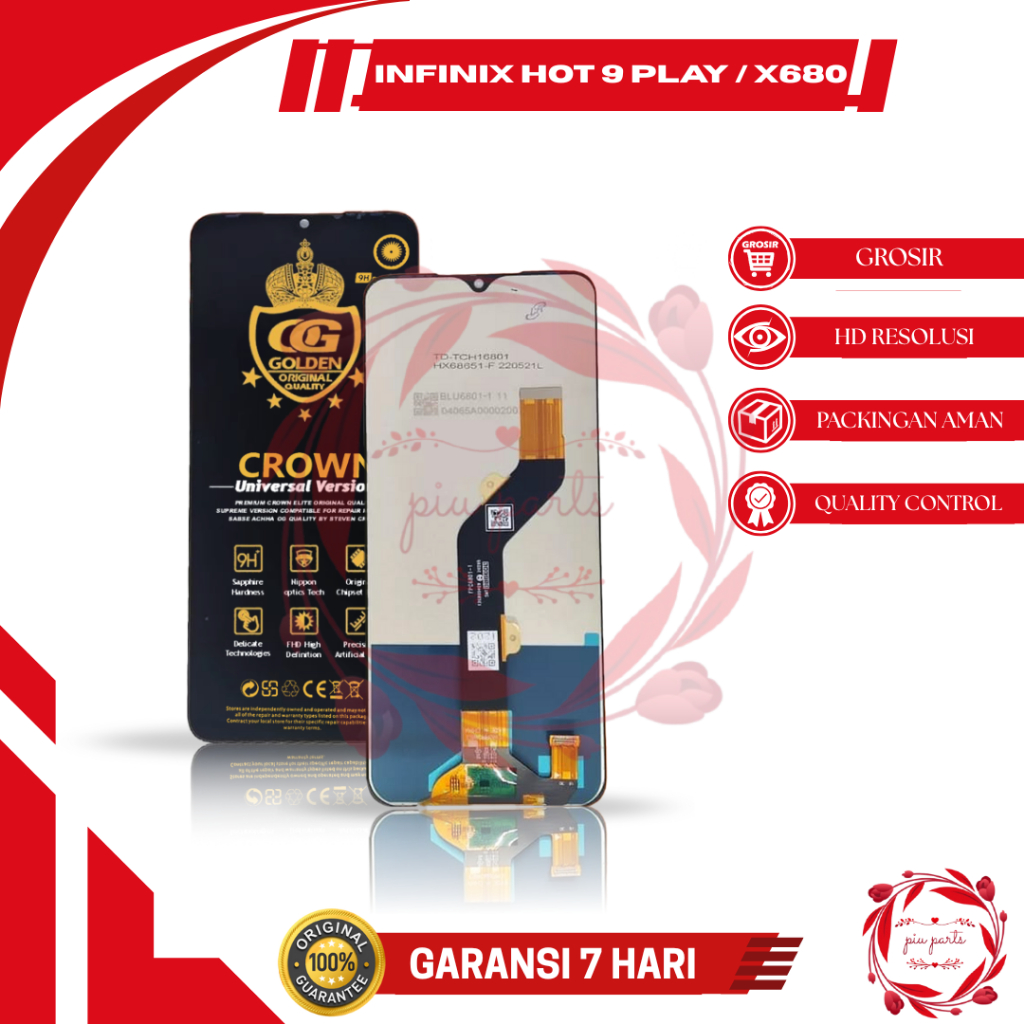 Jual LCD TOUCHSCREEN INFINIX HOT 9 PLAY X680 / X680B / X680C COMPLETE ...