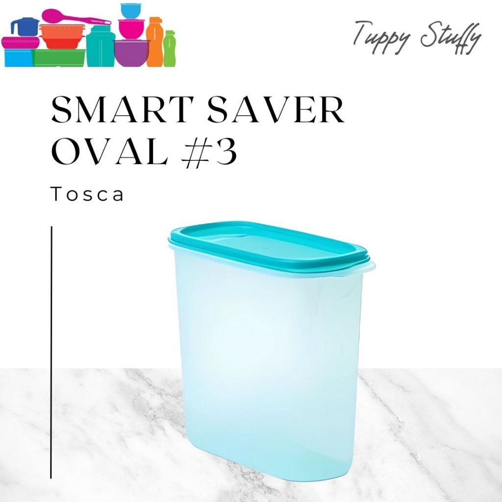Jual Tupperware Smart Saver Oval #3 (1)-Tosca | Toples makanan tutup ...
