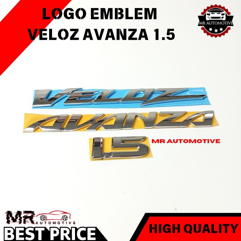 Jual Logo Emblem Tulisan Bagasi Avanza Veloz 1.5 Komplit ORIGINAL HARGA ...