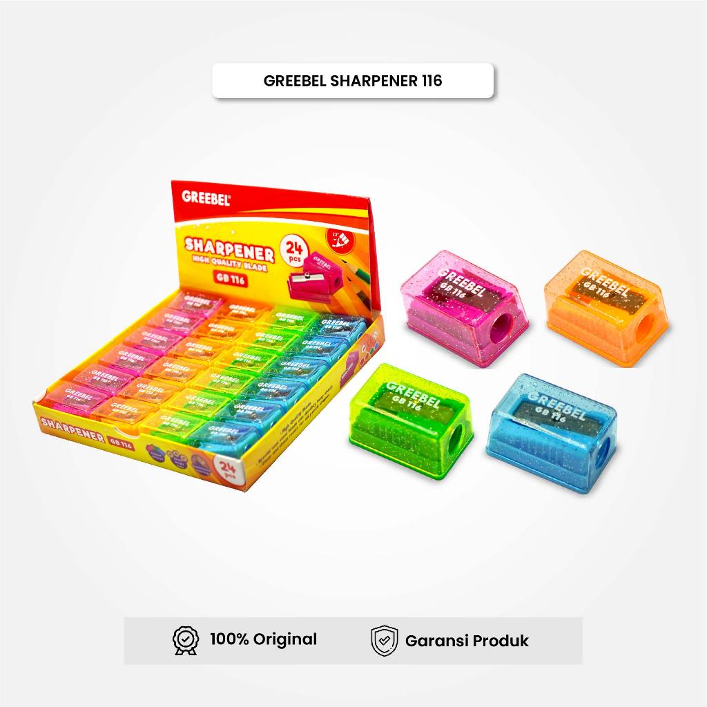 Jual GREEBEL Rautan Serutan Sharpener 116 (PCS) / Rautan Pensil ...