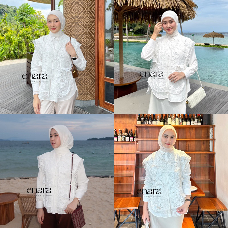 Jual CALA VEST - rompi/vest brukat by ENARA OUTFIT | Shopee Indonesia