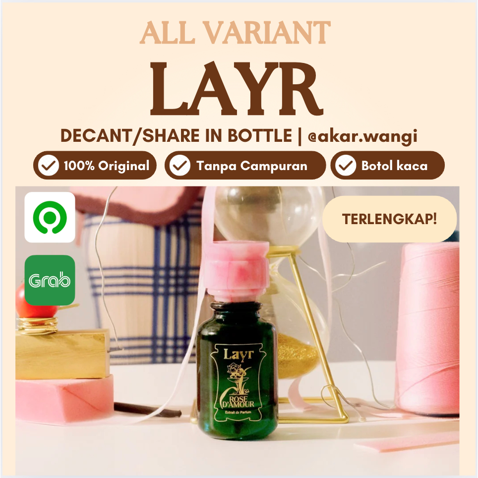 Jual (decant) Layr - Rose Empty Room High Low Tide petrichor kyoto ...