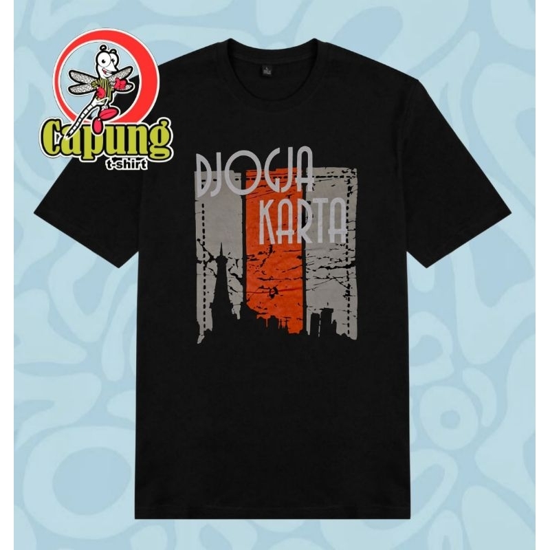 Jual Kaos Jogja Sablon Asli Merek Capung T-shirt Kaos Jogja Sablon Motif Suasana Jogja Kaos ...
