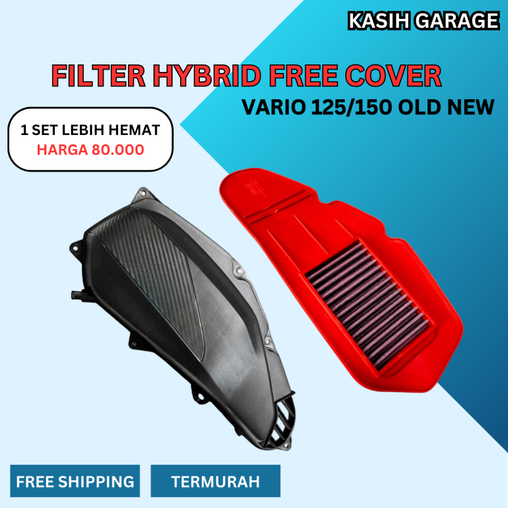 Jual K&N FILTER UDARA VARIO 125 OLD NEW AIR VILTER VARIO 150 LED NEW ...