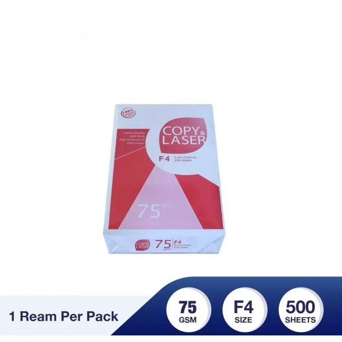 Jual Kertas HVS F4 75 gsm Copy & Laser (1 Rim = 500 lbr) | Shopee Indonesia
