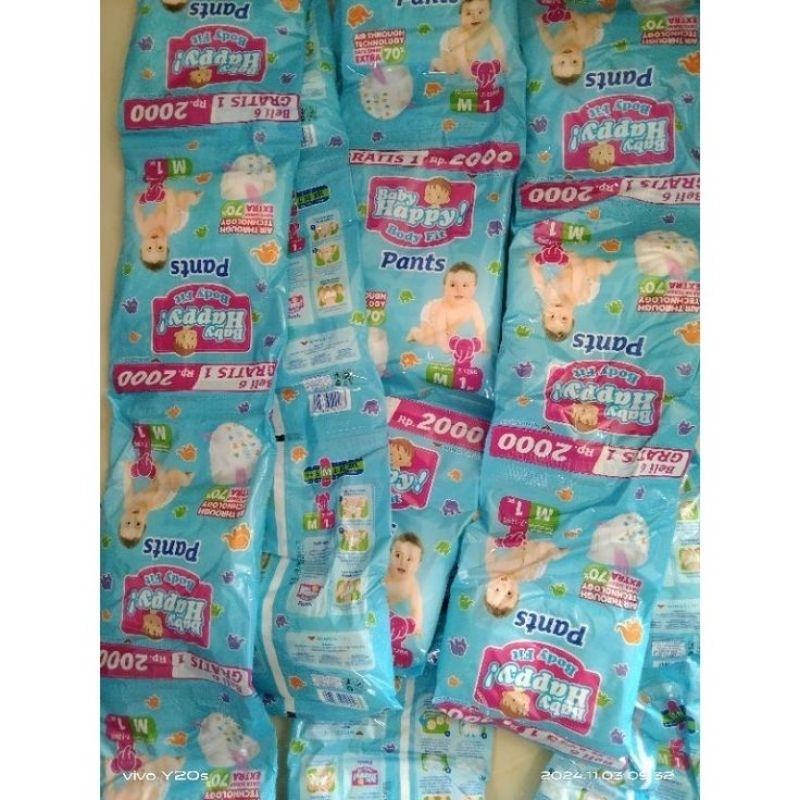 Jual Pempers Baby Happy Renceng per 1pcs uk M,L,XL | Shopee Indonesia