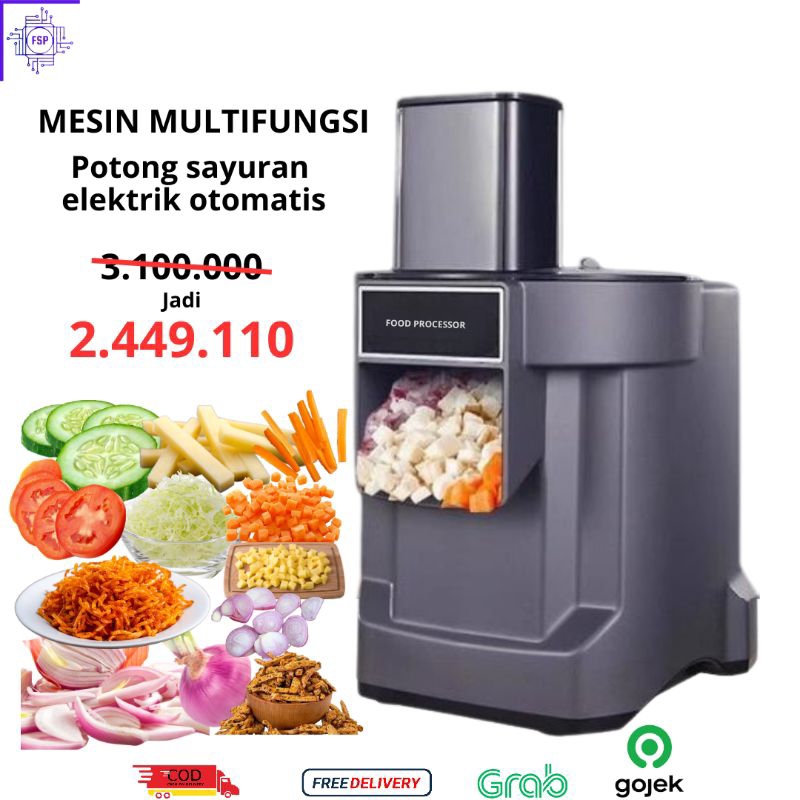 Jual Mesin Pengiris Sayur Kentang, Singkong, Pisang Multifungsi Stick ...