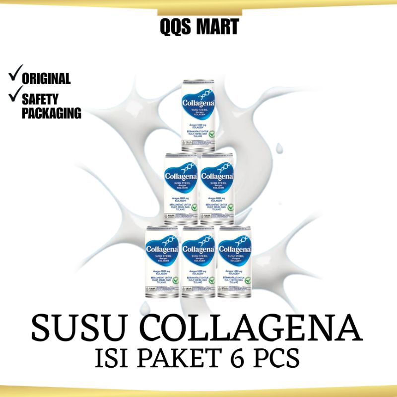 Jual collagena susu seteril paket 6pcs/susu kolagen ORIGINAL 100% | Shopee Indonesia