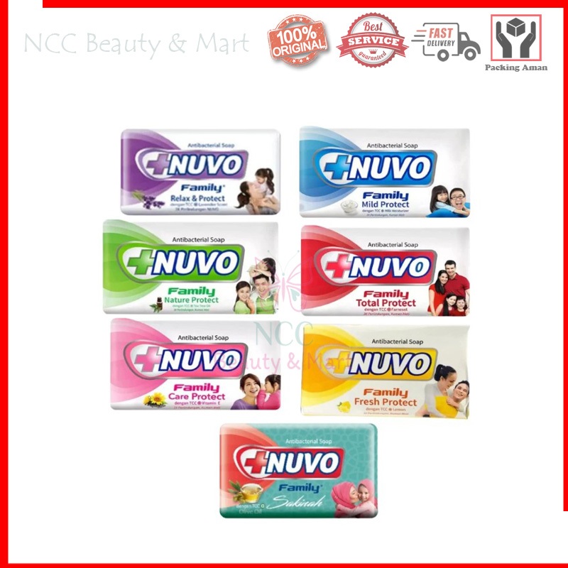 Jual * NCC * Nuvo Sabun Mandi Batang Family Protect Anti Bakteri Antibacterial Soap Dengan TCC ...