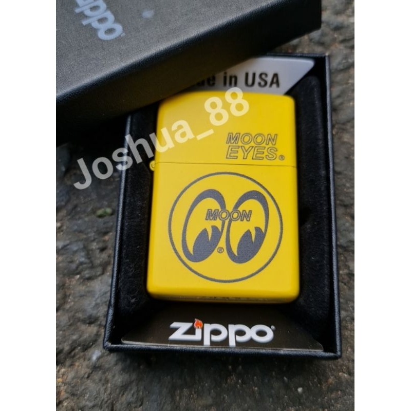 Jual Zippo Custom Korek Api Logo Moon Eyes Bisa Pesan Gambar Logo Sendiri | Shopee Indonesia