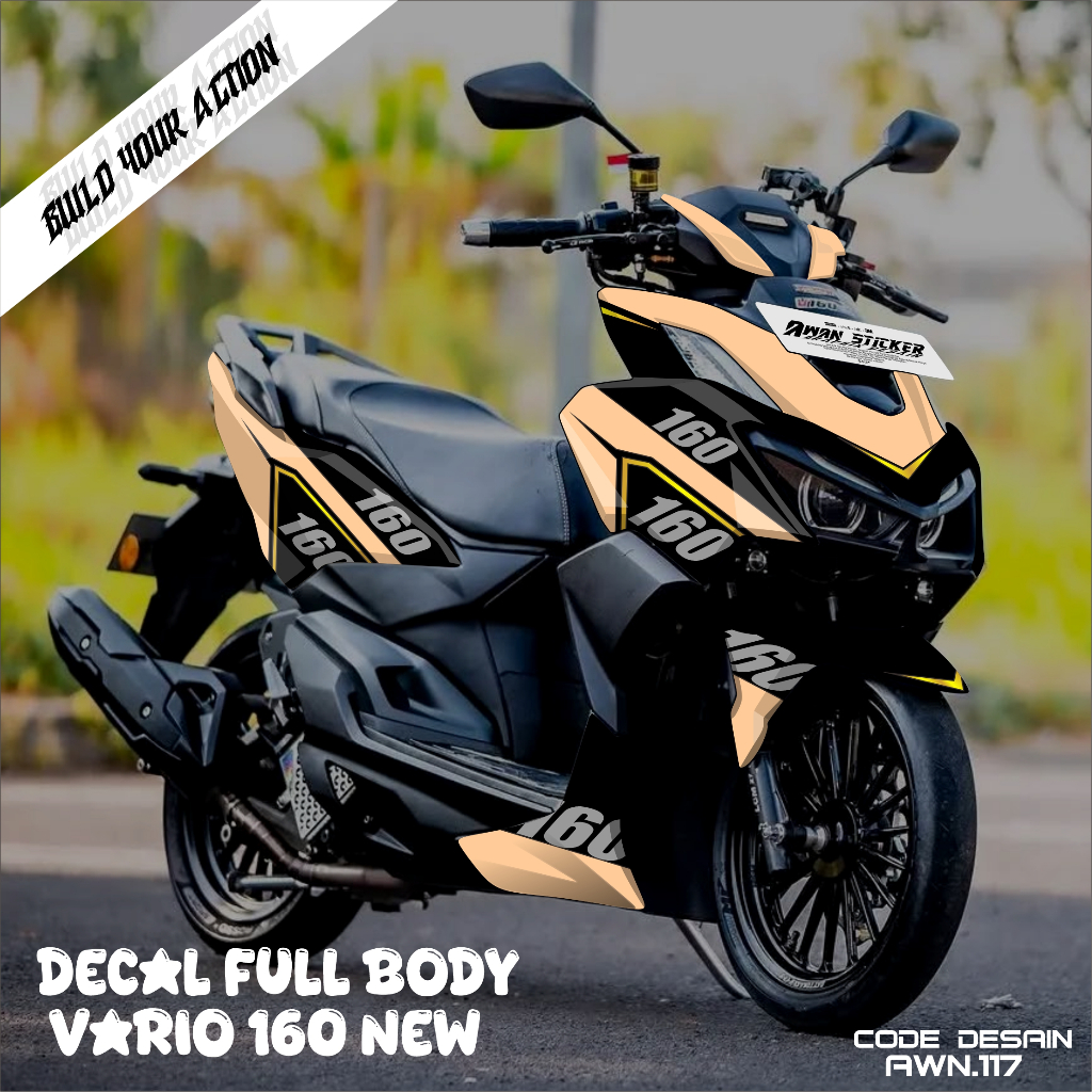 Jual (COD) Decal Sticker Honda Vario New 160 Fullbody 2022 - Dekal ...