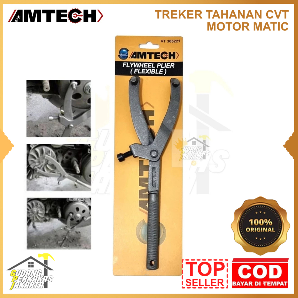 Jual Treker CVT Tahanan Kopling Motor Matic AMTECH - Kunci CVT Matic ORIGINAL | Shopee Indonesia