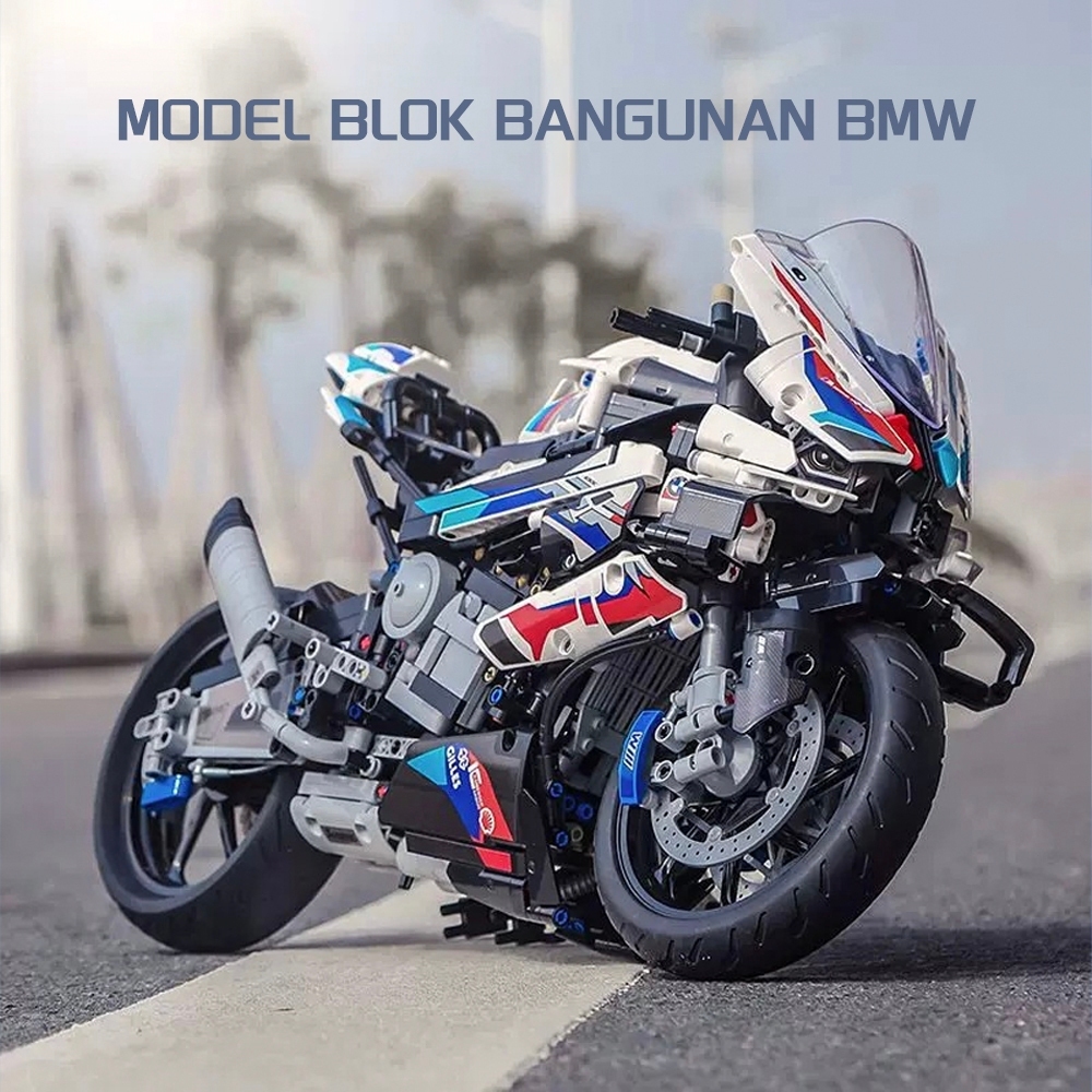 Jual 【24H】1:5 1920+pcs Block Sepeda motor BMW M1000RR Mainan Minicraft ...
