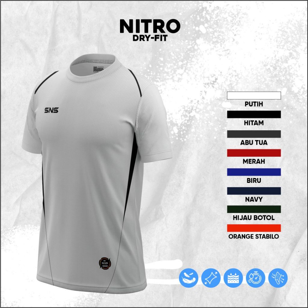 Jual Baju Olahraga Jersey Dry Fit Gym Lari Running Pria - Putih | Shopee Indonesia