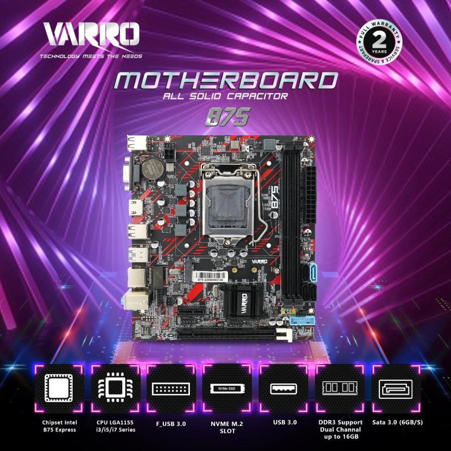 Jual MOTHERBOARD VARRO H61 PLUS SOCKET 1155 DDR3 | Shopee Indonesia