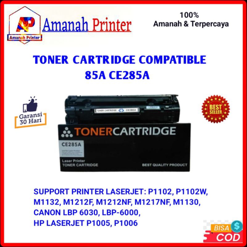 Jual Toner Compatible 85a LaserJet P1102 P1102w M1132 M1212nf P1006 ...