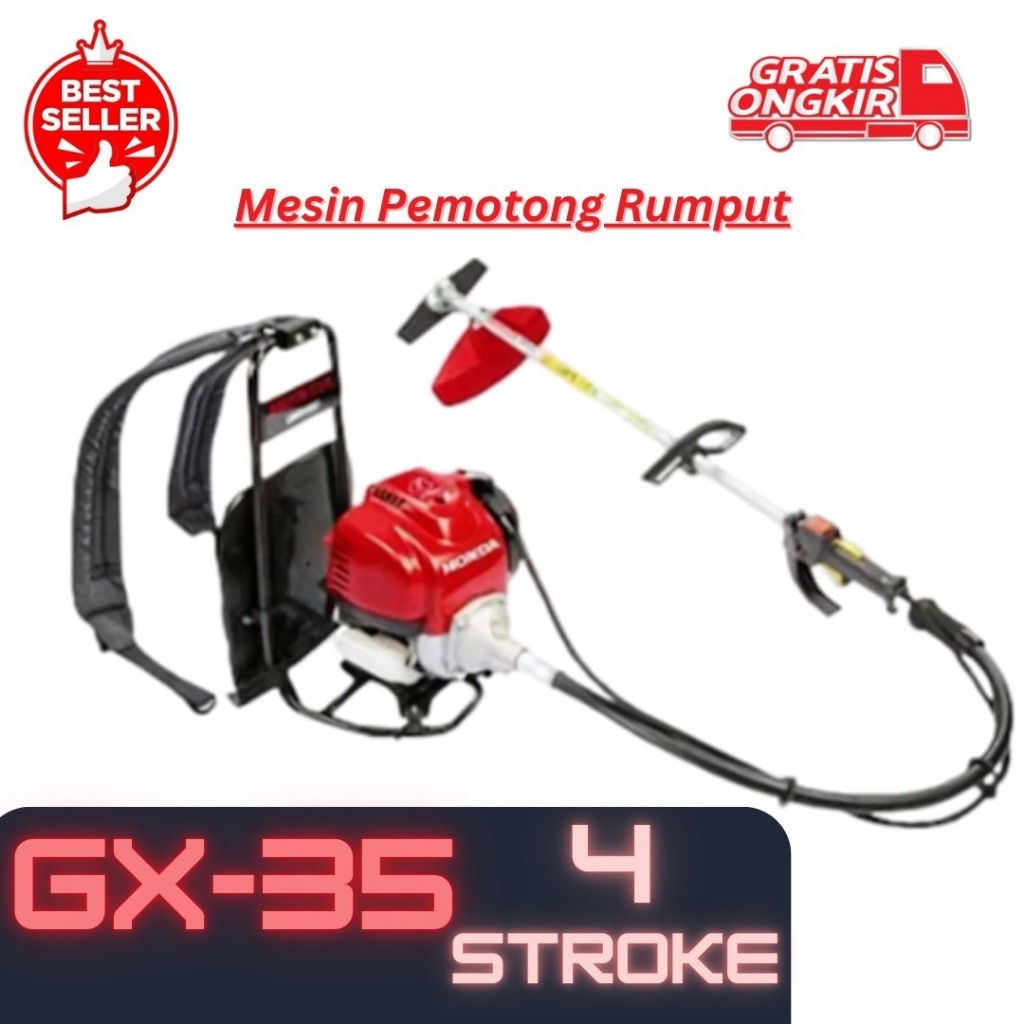 Jual Fullset dan Lengkap Mesin Pemotong Rumput Tipe Model HONDA GX-35 4T 4tak 4 tak FULLSET ...