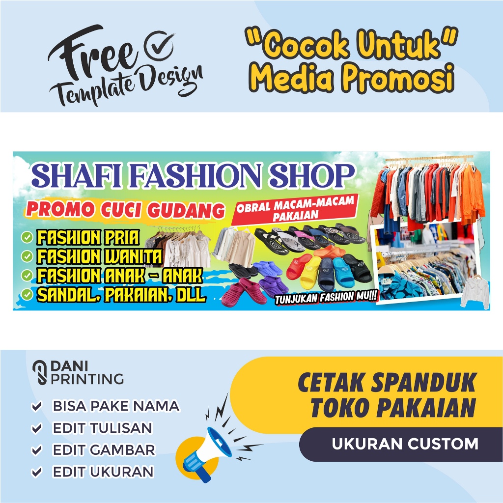 Jual Banner Spanduk - Toko Baju / Fashion / Olshop / Toko Pakaian ...