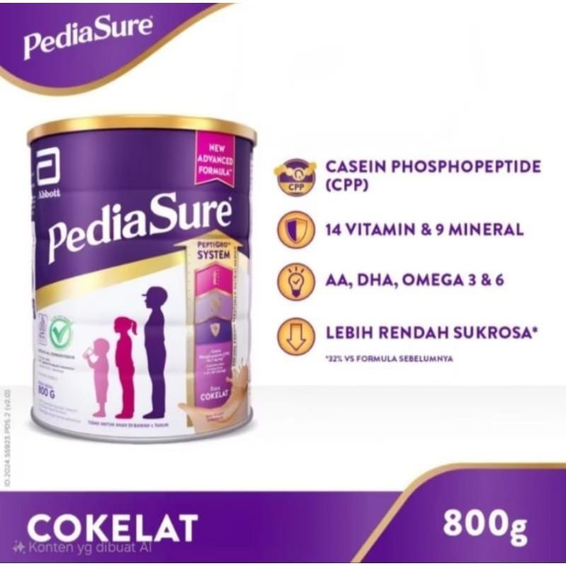 Jual SUSU PEDIASURE TRIPLESURE RASA COKLAT 800 GRAM UNTUK USIA 1-10 TAHUN MURAH | Shopee Indonesia