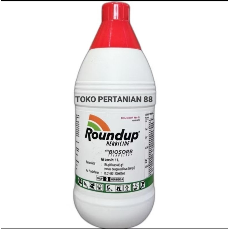 Jual Racun Rumput Roundup 486SL, 1L (Original 100%) | Shopee Indonesia
