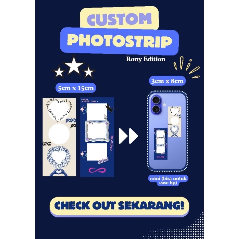 Jual [CUSTOM] PHOTOSTRIP | MINI PHOTOSTRIP RONY PARULIAN EDITION ...