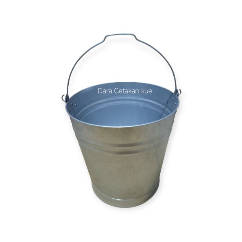 Jual Ember kaleng Galvanis kapasitas 15 liter Pot bunga ice bucket ...
