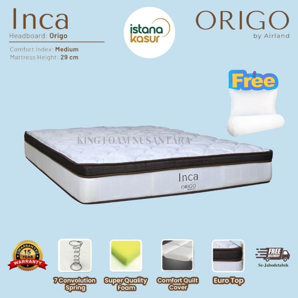 Jual Origo Inca Semua Ukuran Kasur Springbed (MATTRASS ONLY) HB Origo ...