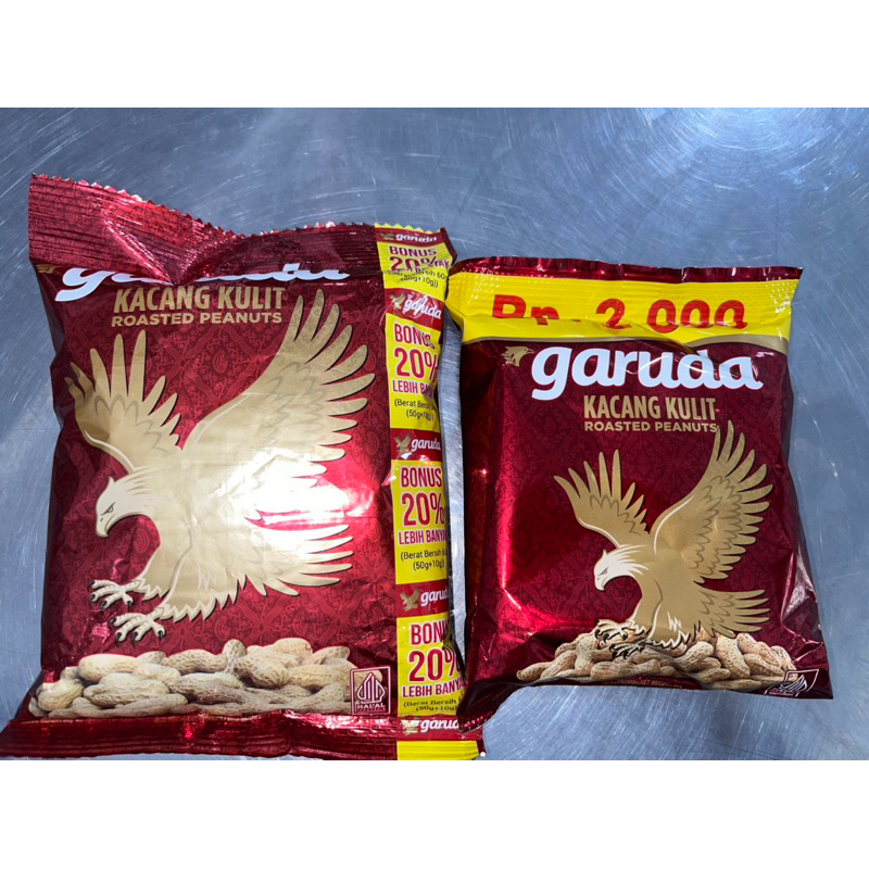 Jual garuda kacang kulit garing 30gr & 50gr roasted peanuts | Shopee Indonesia