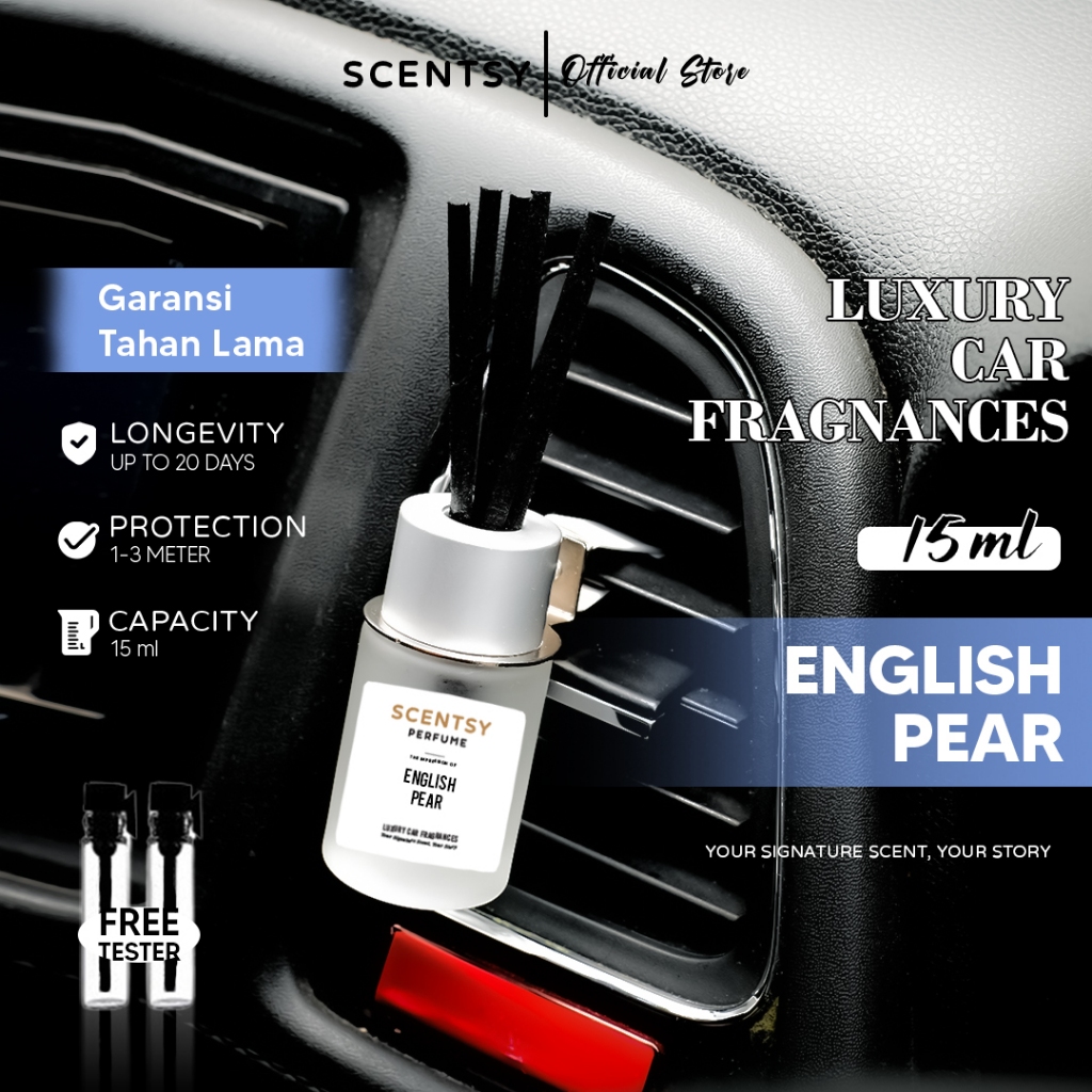 Jual SCENTSY Parfum Mobil Capit AC 15 ml Car Freshener ENGLISH PEAR ...