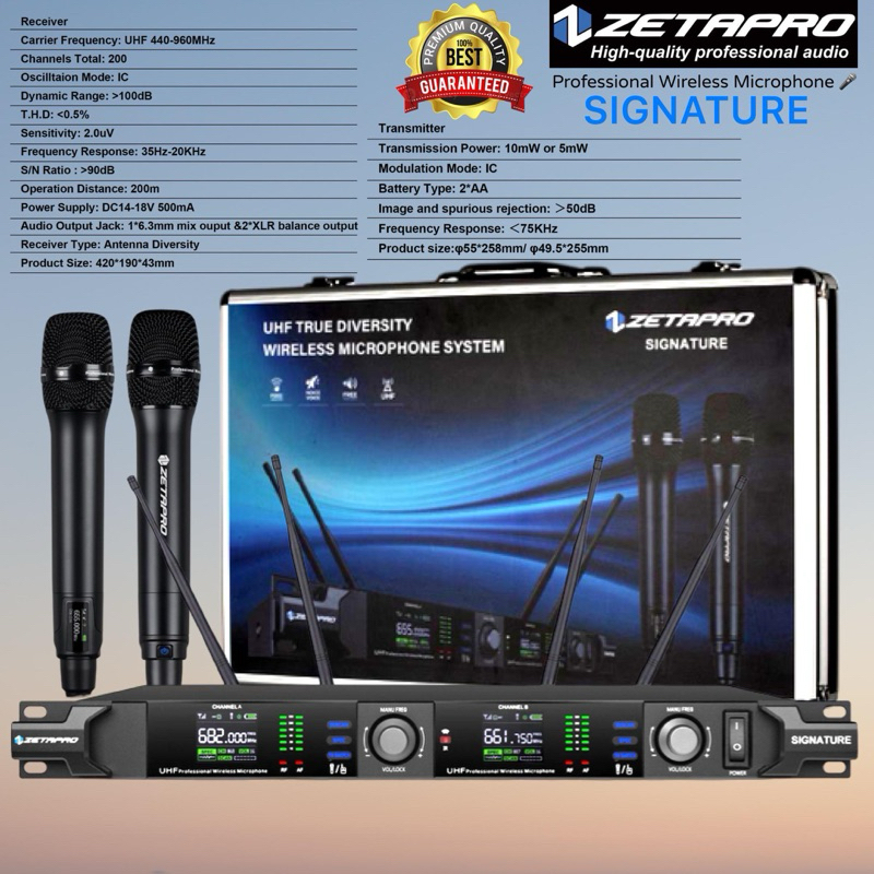 Jual MIC WIRELESS ZETAPRO SIGNATURE / Zetapro Signature / ZETAPRO ...