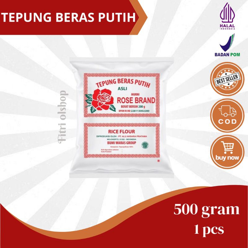 Jual Tepung Beras Rose Brand 500g | Shopee Indonesia