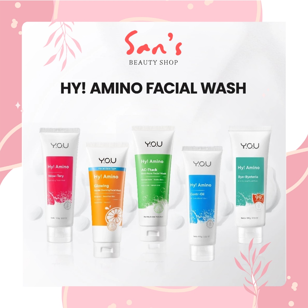 Jual YOU Hy! Amino Facial Wash 100 g – Bersih, Cerah, & Anti-Jerawat ...