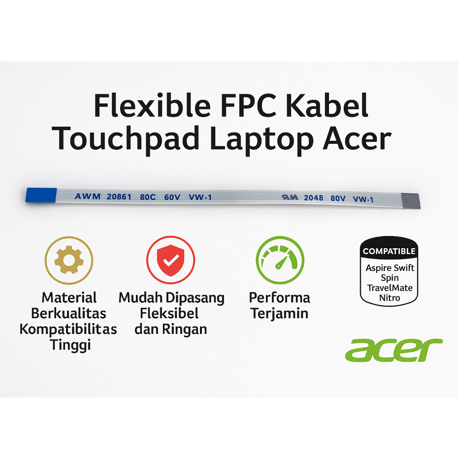 Jual Flexible FPC Kabel Touchpad Trackpad Laptop Acer Aspire Swift Spin TravelMate Nitro ...