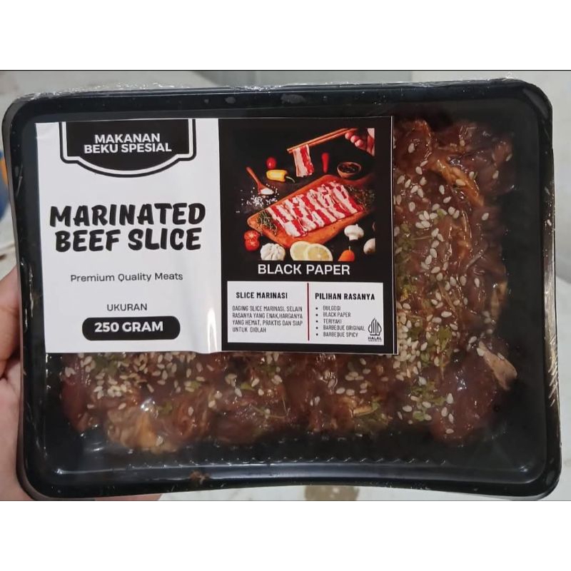 Jual Daging Marinated beef slice 250 gram | Shopee Indonesia