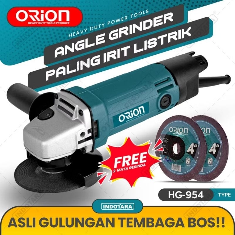 Jual Mesin Gerinda Tangan ORION HG-954 500 Watt Electric Angle Grinder ...