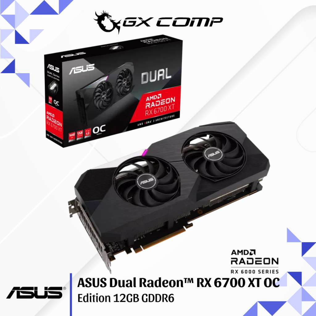 Jual ASUS Dual Radeon RX 6700 XT OC Edition 12GB GDDR6 | Shopee Indonesia
