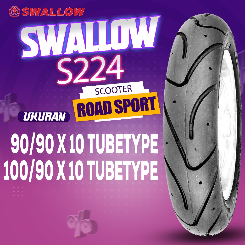 Jual BAN LUAR SWALLOW VESPA S 224 RING 10 TUBELESS GORILLA MONKEY VESPA ...