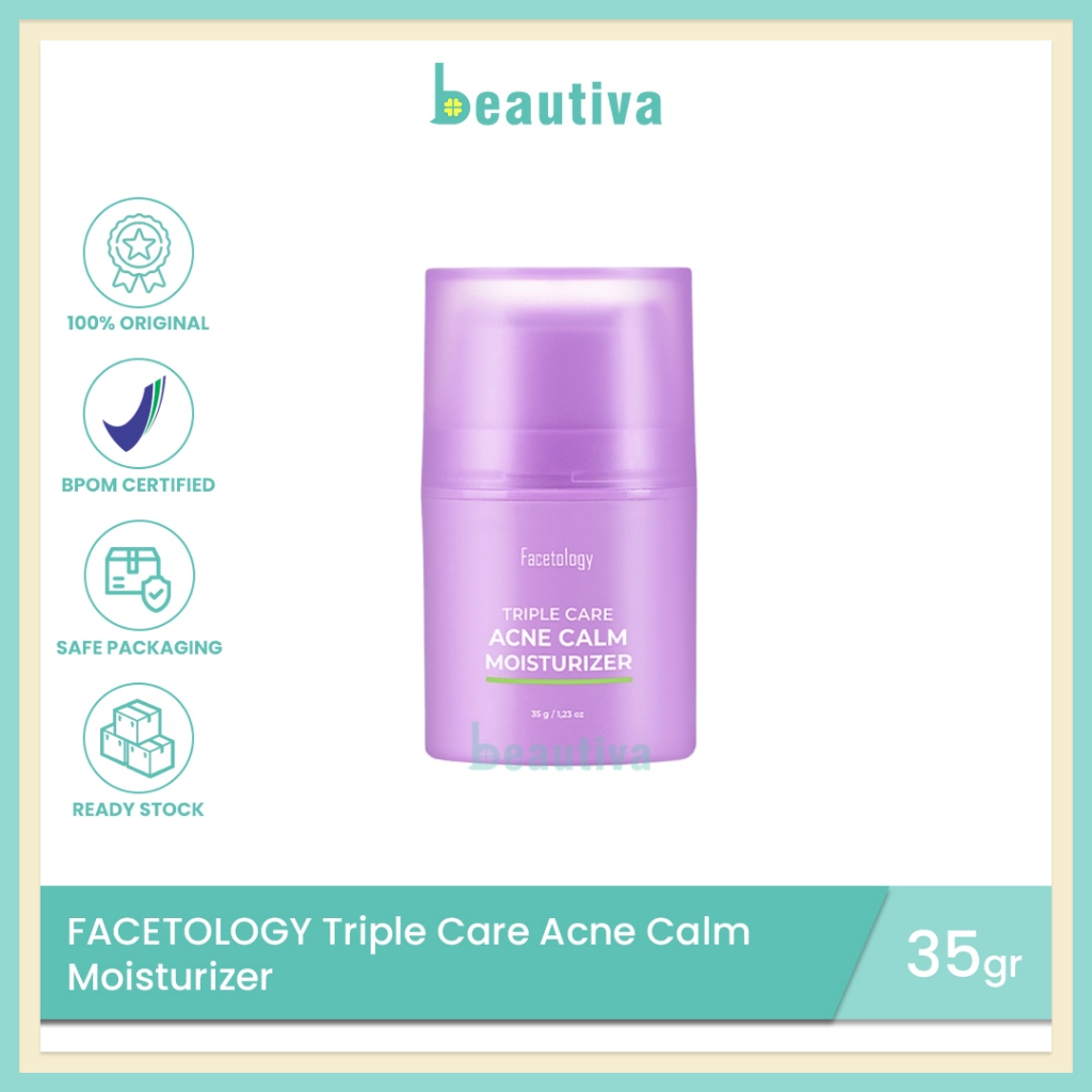 Jual Facetology Triple Care Acne Calm Moisturizer 35gr | Shopee Indonesia