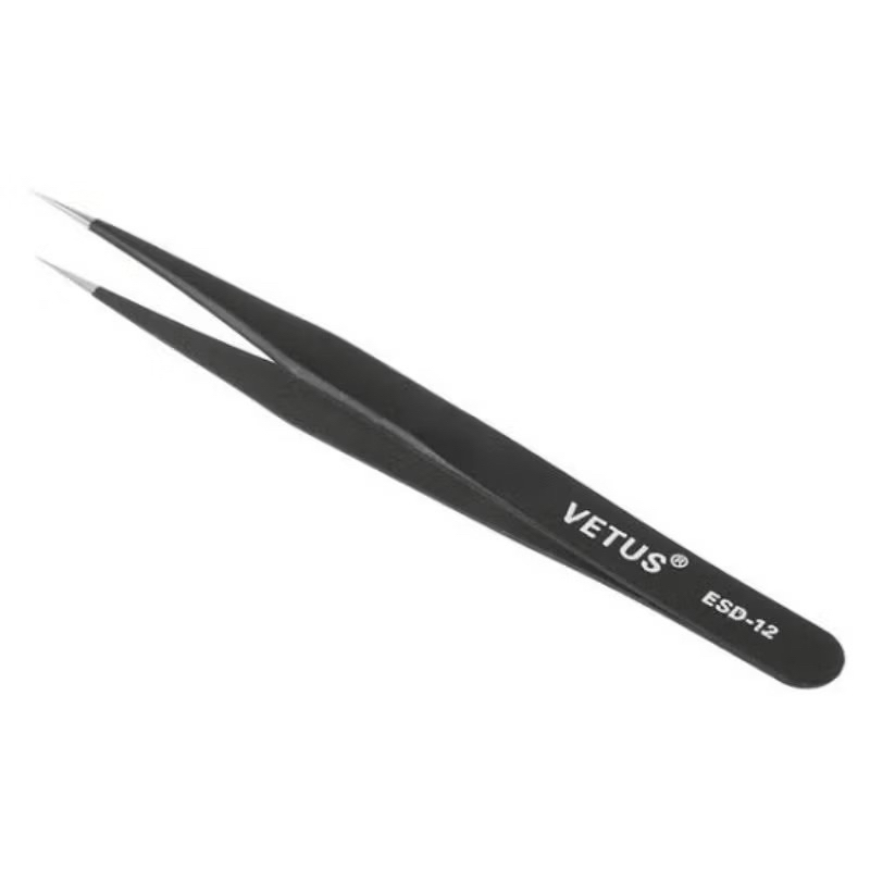 Jual Pinset Tweezer Lurus ESD 12 Pinset Lurus ESD 12 Stainless Steel ...