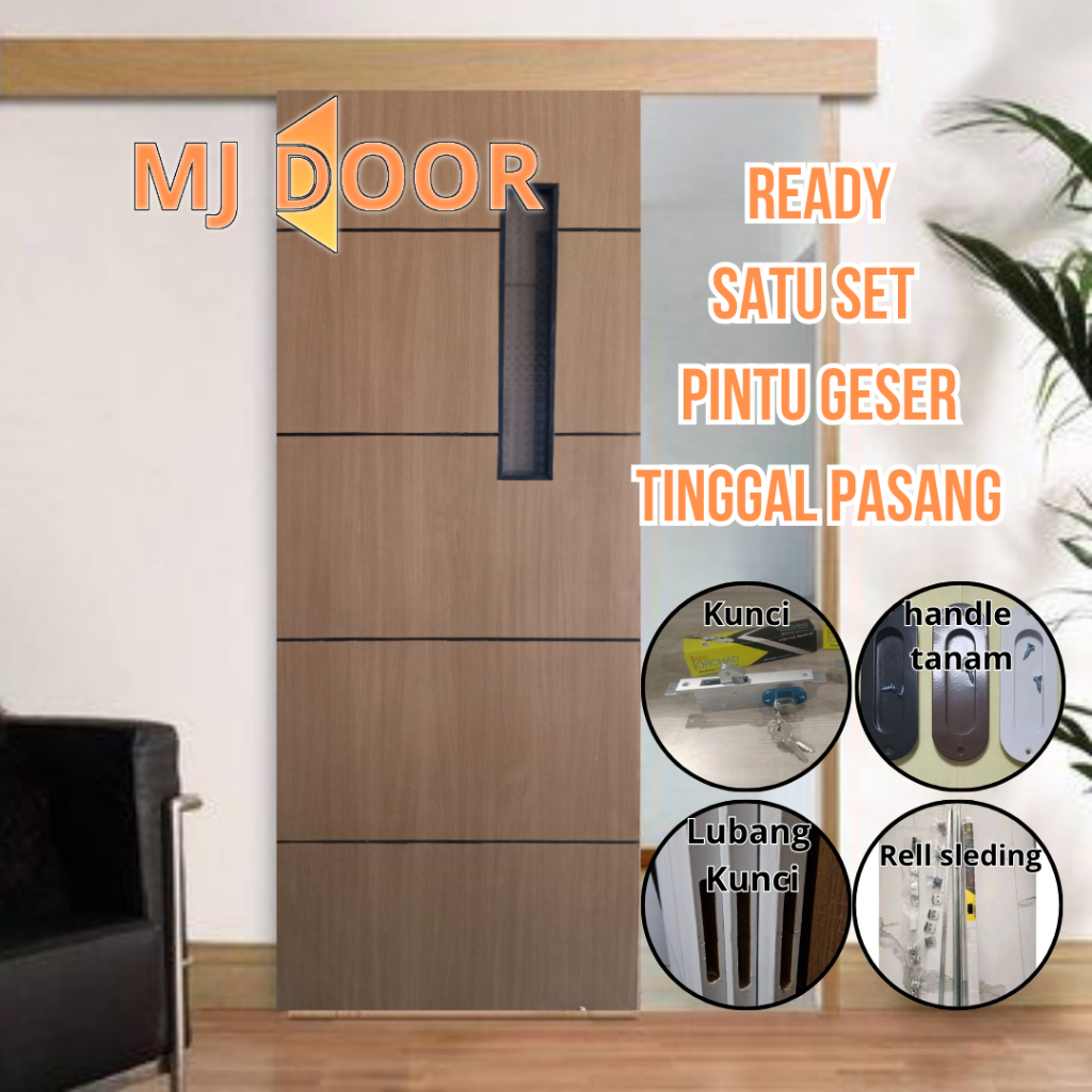 Jual READY PINTU SATU SET SLIDING SIAP PASANG | Shopee Indonesia